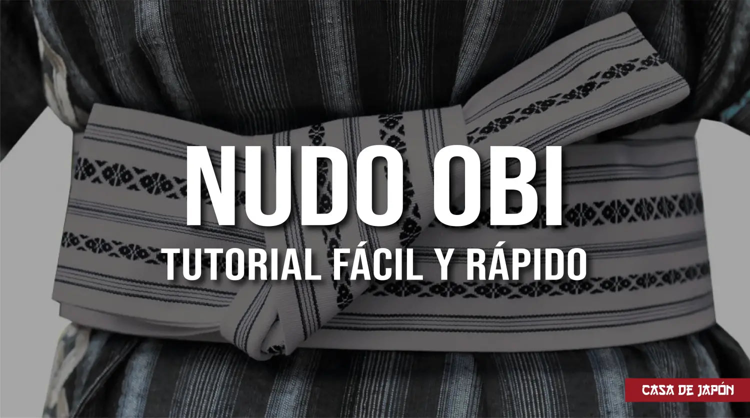 Nudo obi: tutorial fácil y rápido | Casa de Japón